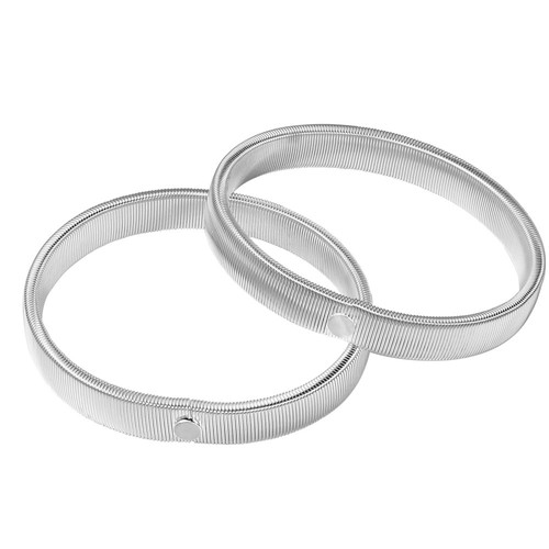 2 Pcs Bracelet À Ressort Métallique Homme Porte-manches Supports De ...