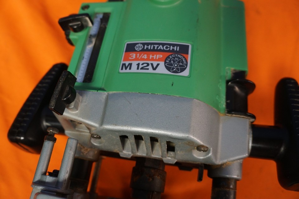 Hitachi M 12V 1/2" Router Variable Speed Fixed Base Corded Electric 3-1 ...