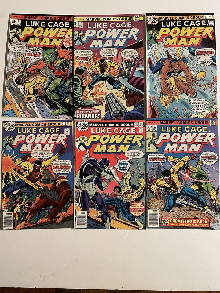 Luke Cage Power Man 21-47 (16 issue lot) Marvel Comics 1973 ...
