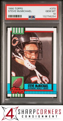 1990 TOPPS #370 STEVE McMICHAEL BEARS HOF PSA 10 | eBay UK