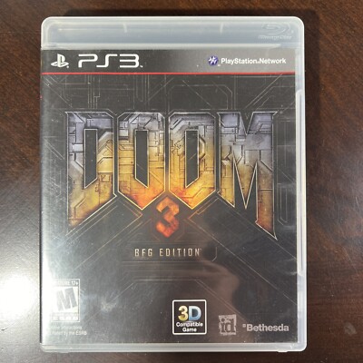Doom 3: BFG Edition (Sony PlayStation 3, 2012) PS3 Video Game with ...