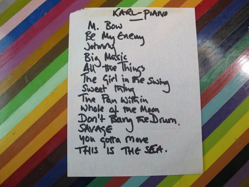 vtg 1980s Punk New Wave flyer Waterboys handwritten setlist CR5 | eBay