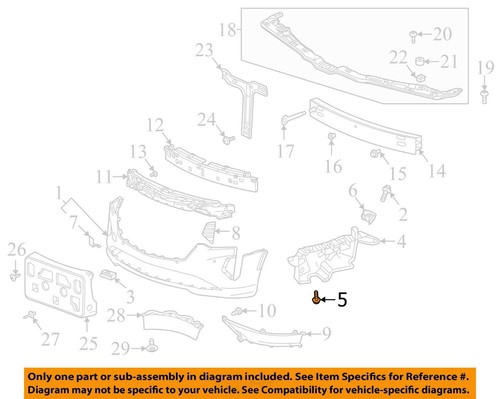 GM OEM 18-24 Bolt EUV Bumper Components-Guide Bracket Bolt 11602005 | eBay