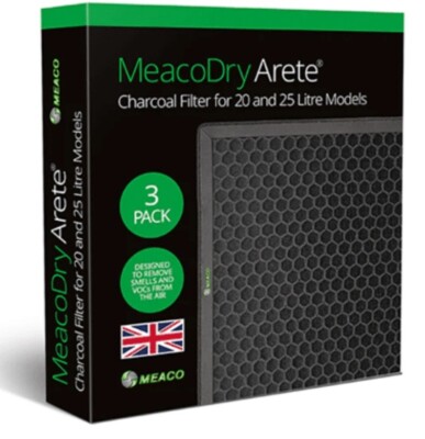 Meaco Dry Arete H13 Charcoal Filter for 20 & 25L Models (3-pack) | eBay UK