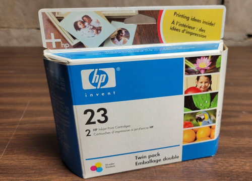 HP 23 Twin Pack Tricolor Inkjet Printer Cartridges NIB - EXP JAN 2007 ...