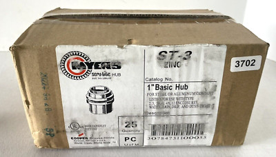 NEW Myers Meyers ST-3 SCRU-TITE 1" NPT Basic Conduit Hub Connector 466B ...