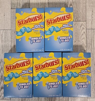 Starburst Blue Raspberry Singles To Go Variety Drink Mix 6 Packets Each ...