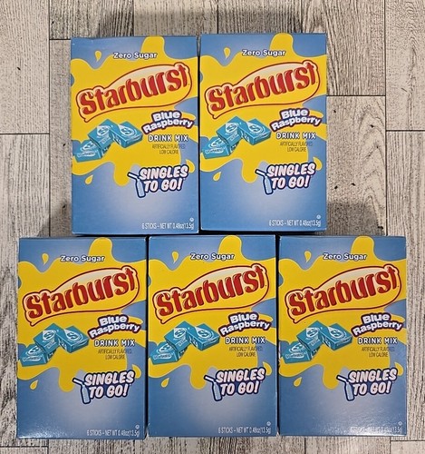 Starburst Blue Raspberry Singles To Go Variety Drink Mix 6 Packets Each ...