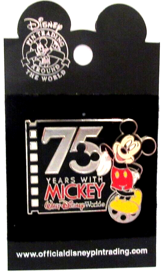 2003 WDW PARKS - 75 YEARS WITH MICKEY MOUSE BLACK FILM STRIP SPINNER ...