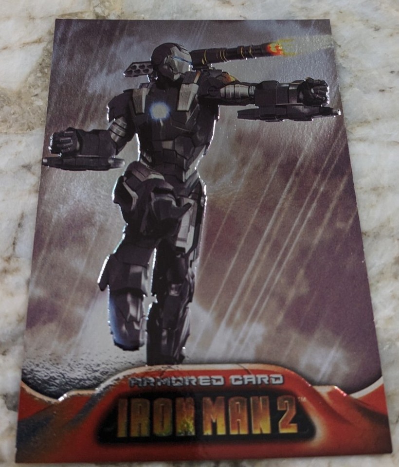 Iron Man 2 2010 UPPER DECK Foil Embossed Armored Card AC5 War Machine ...