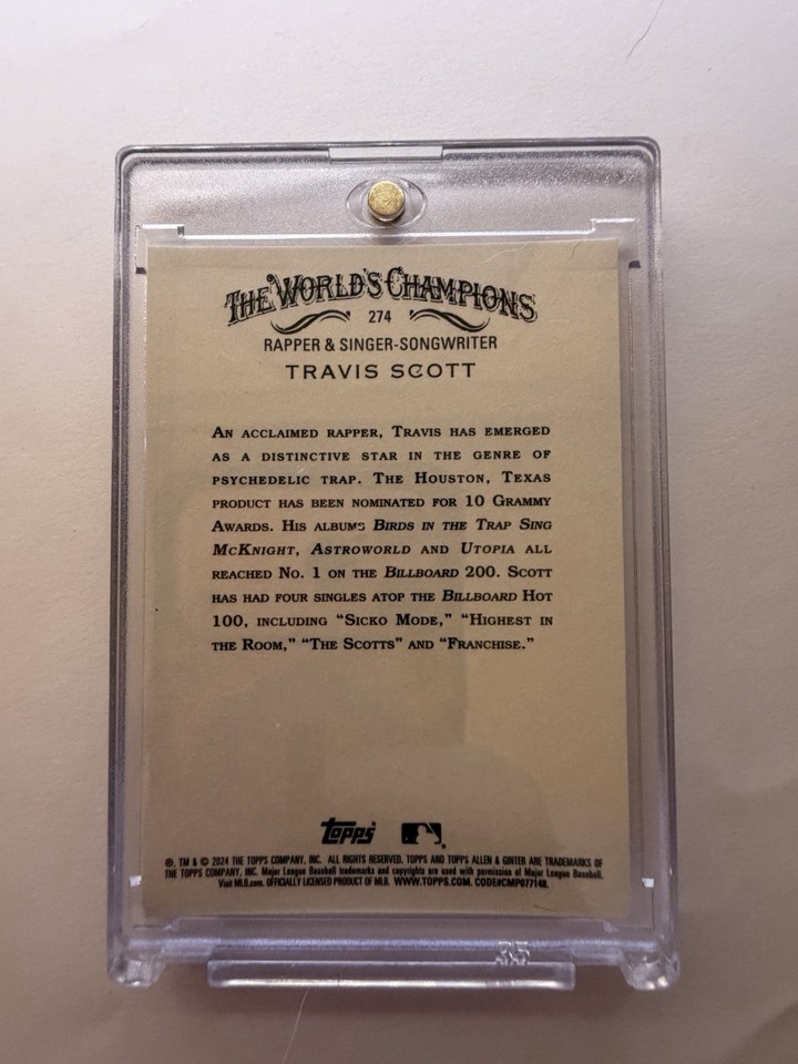 2024 Allen & Ginter Travis Scott #274 Houston Astros Baseball Card | eBay