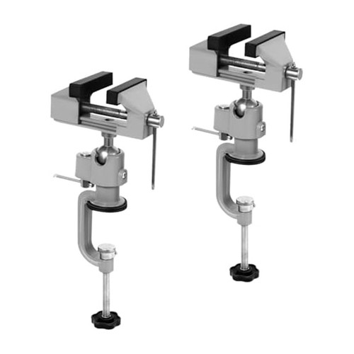 2 vice, 360° swivel, portable vice for crafts, Holza6744 4711034684390 ...