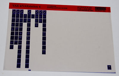 DEC VAX 4/VAXStation 4 Upgrade Installation Guide, Microfiche | eBay