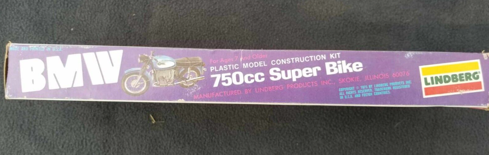 RARE LINDBERG 1975 BMW 750cc Super Bike Motorcycle Model Kit #1221 | eBay