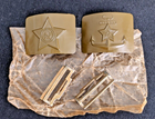 Set Belt Soldier and Navy buckle military USSR army volumetric hook ...