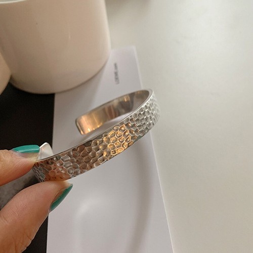 925 Sterling Silver Elegant Woman Girl Cuff Bracelet Trendy Stylish New ...