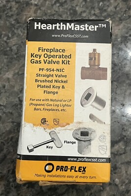 Fireplace Key Gas Valve Kit PF-954-NIC by HEARTH MASTER Brushed Nickel ...