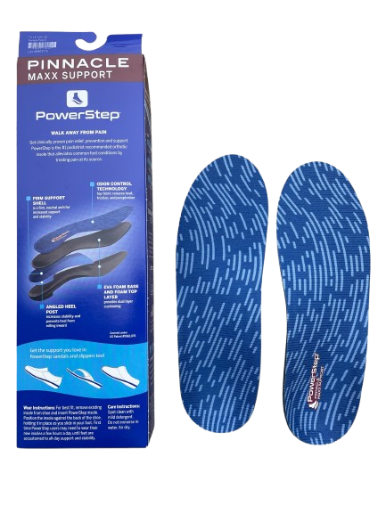 PowerStep Pinnacle Maxx Full Length Orthotic Insoles - Enhanced Arch ...