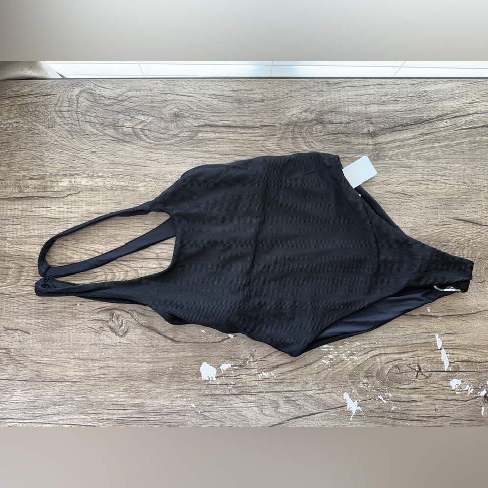 L*Space Phoebe One Piece in Black Ribbed One Shoulder Size 8 NWT | eBay