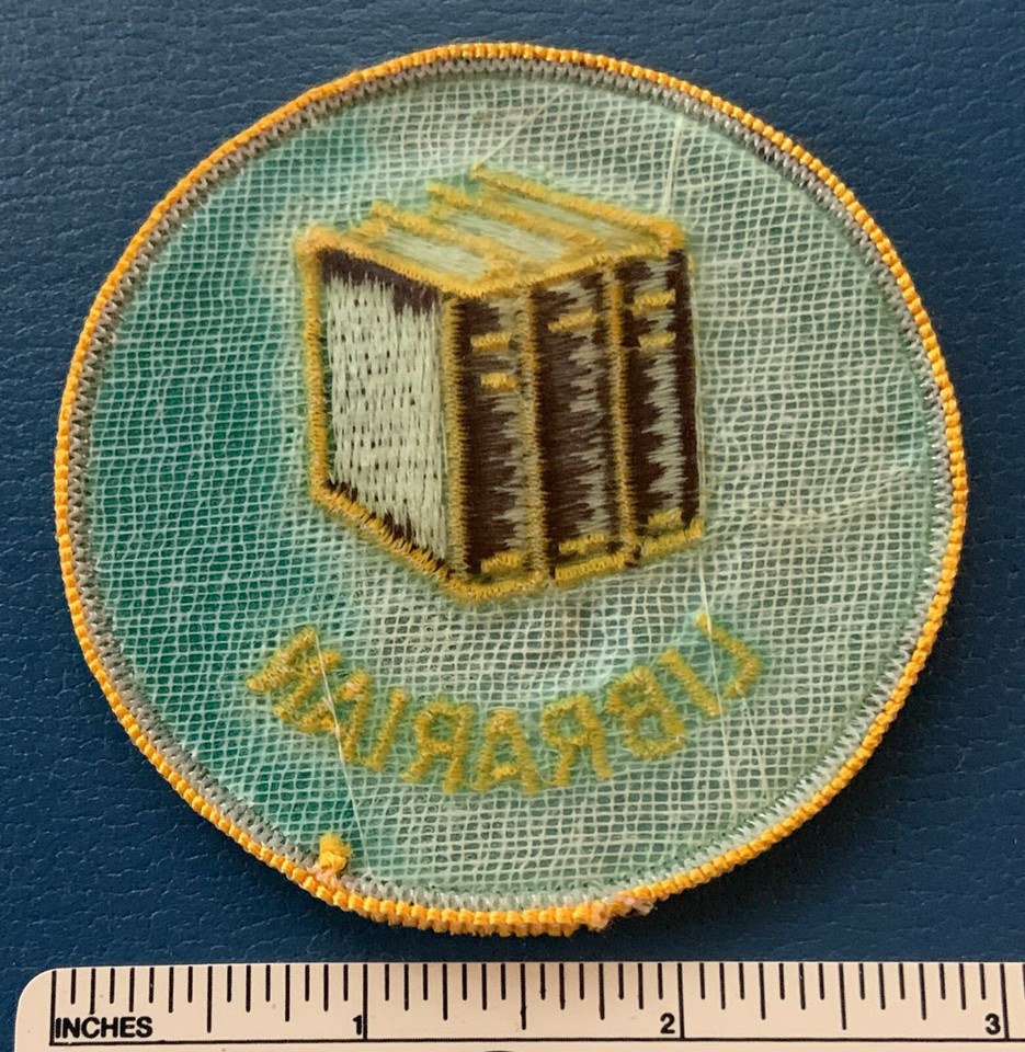 NOS LIBRARIAN Boy Scout Position Badge PATCH BSA Uniform Badge Scouting ...