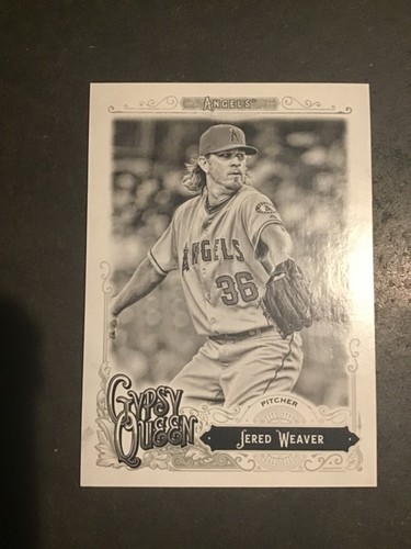 2017 Topps Gypsy Queen - Jered Weaver #120 Black & White /50 for sale ...