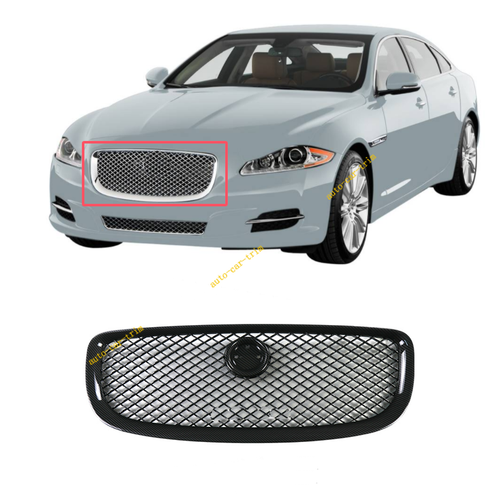 Replace For 2011-2015 Jaguar XJ ABS Carbon fiber Front Center Grille ...