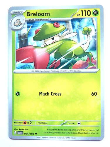 Breloom 004/198 NM Pokemon Card Scarlet & Violet SVI EN 2023 Grass ...