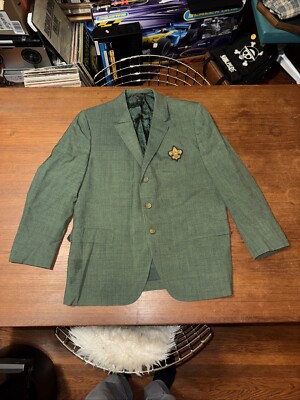 BSA Official Olive Green Uniform Suitcoat Hart Shaffner & Marx 42S ...