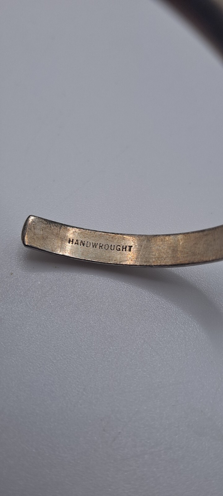 Antique Handwrought IC Sterling Silver .925 Cuff | eBay