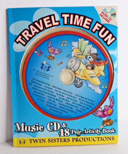 Travel Time Fun by Twin Sisters (CD+Book 2006) 25 Songs/48-p Activity ...