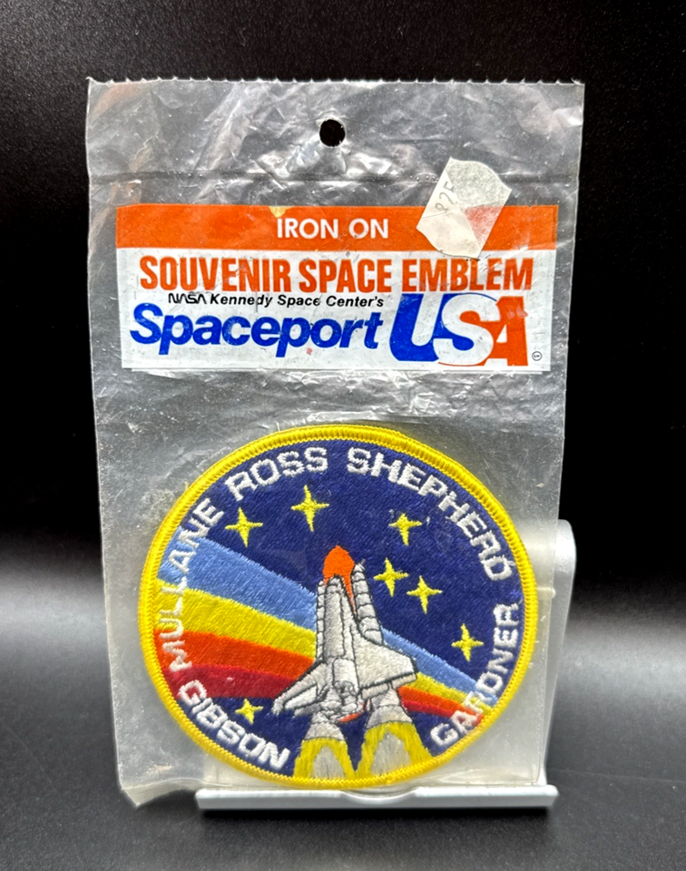 NASA Souvenir Space Shuttle Iron on Emblem Gibson Mullane Ross Shepherd ...