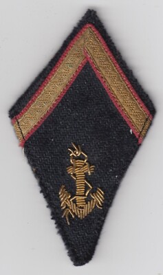 Vintage French Colonial Navy Rank Collar Tab Patch Insignia Uniform ...