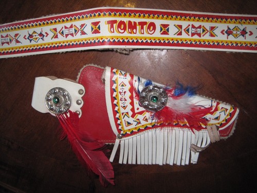 Vintage Long Ranger Tonto Native American Indian Costume Gun Belt ...