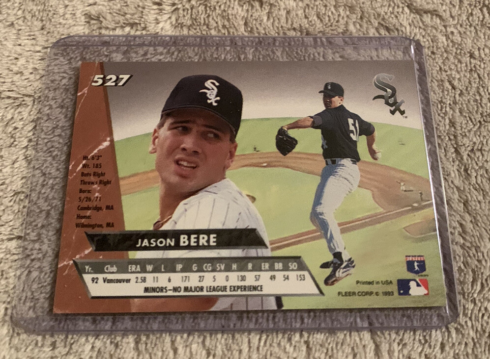 1993 Ultra Baseball Card #527 Jason Bere | eBay