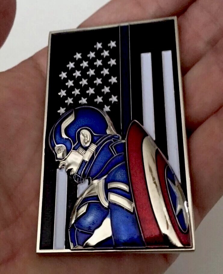 Captain America Civil War Super Hero Challenge Coin Marvel CPO NYPD ...