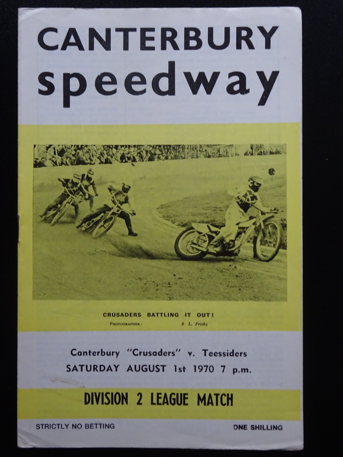 Choice of CANTERBURY Crusaders Speedway programmes 1968-1977 British ...