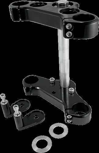 SM 39mm Black Aluminum Speed Triple Tree Harley Dyna Super Glide Custom ...