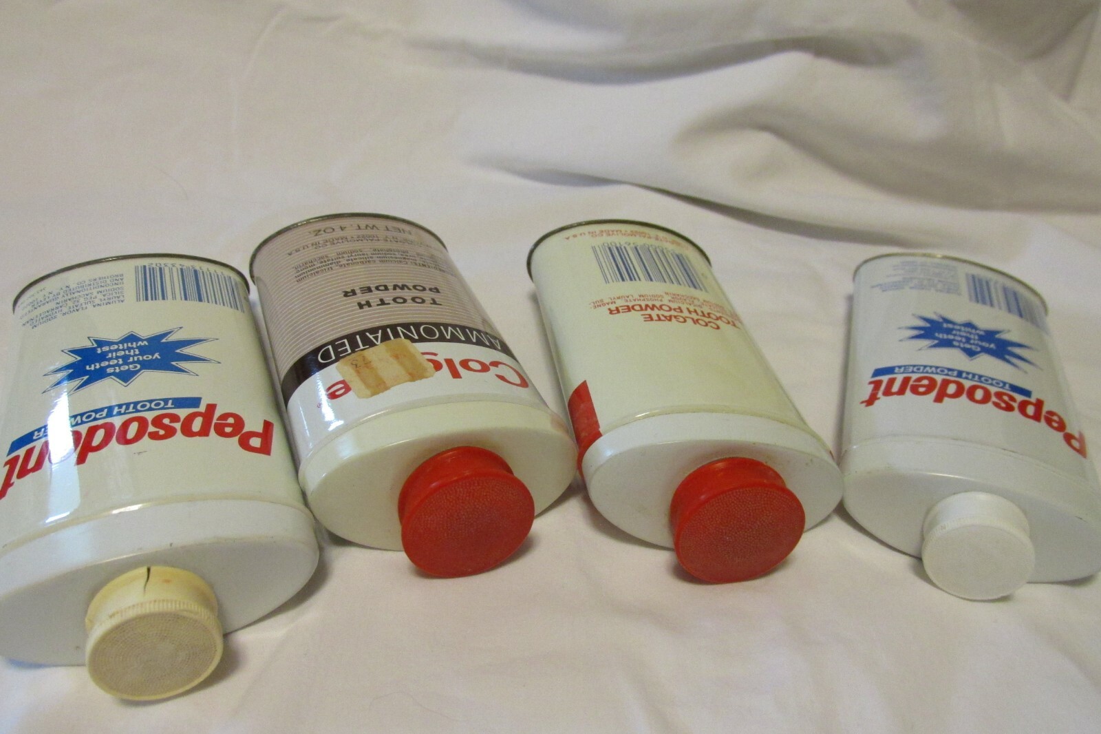 Vintage Pepsodent Colgate Tooth Powder Tins Lot of 4 tins, 3 different ...