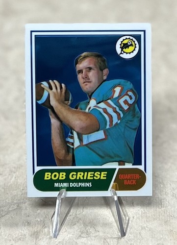 2012 Topps Football Reprint 1968 BOB GRIESE RC - MIAMI DOLPHINS - #196 ...