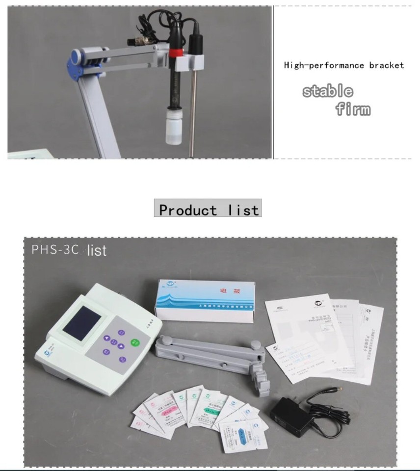 PHS-3C Digital Desktop Acidity Meter pH Meter Tester pH Value | eBay