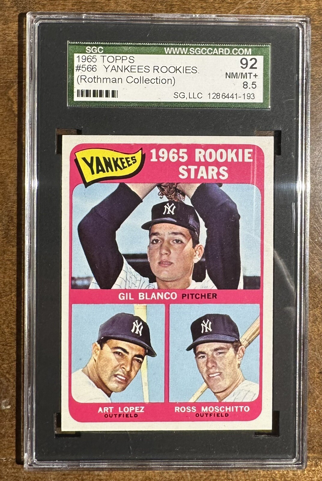 1965 Topps #566 Gil Blanco / Art Lo ROOKIE SHORT-PRINT SGC 8.5 - NM/MT+ ...