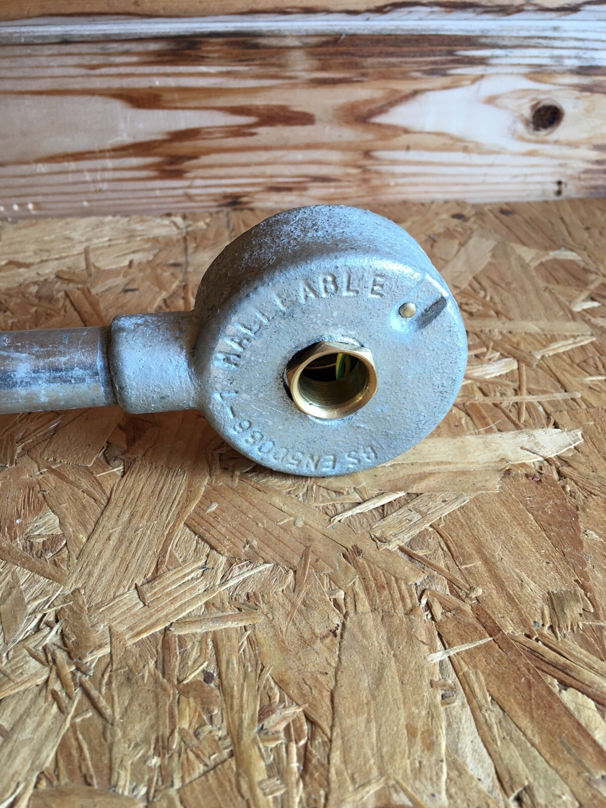 Industrial Galvanised Rustic Ceiling / Wall Conduit Light 4 Bulb Brass ...