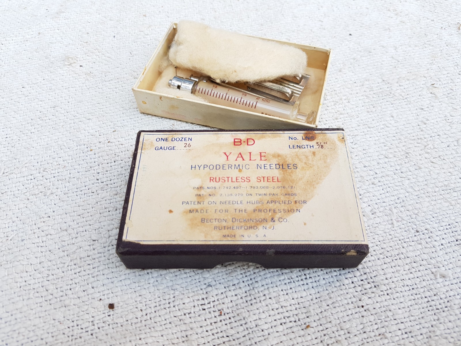 1920s Vintage B D Yale Rustless Steel Hypedermic Unused Needles USA ...