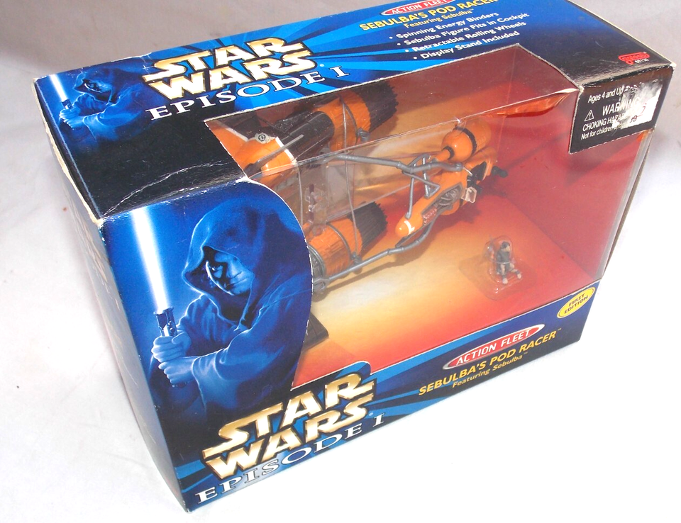 Star Wars Phantom Menace 3 Piece Bundle, Pod Racer, Watto Koosh, Dinner ...