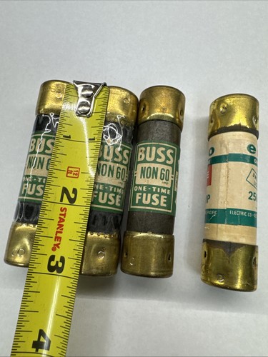 Lot of 4 Buss NON 60 250V Fuse FREE SHIPPING Bussmann FPE Eco Mixed | eBay