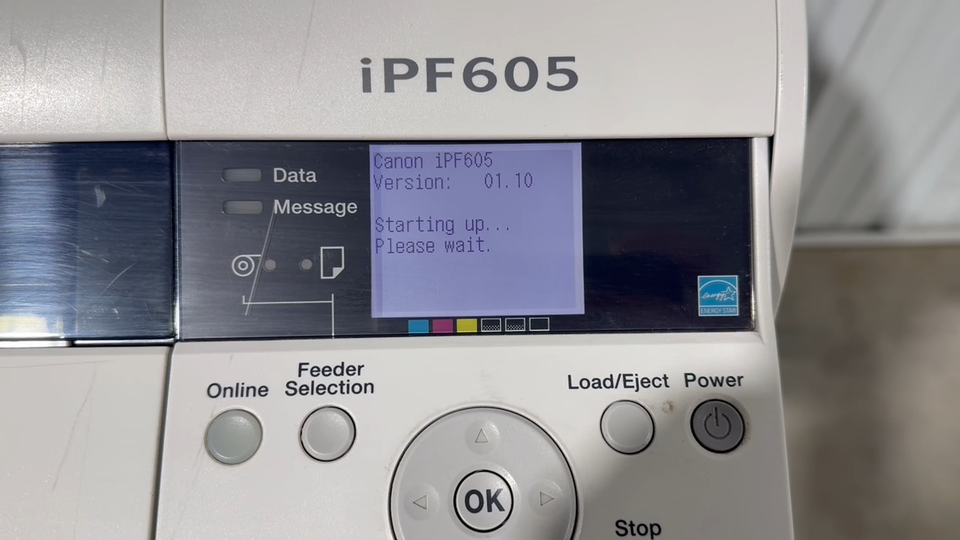 Canon imagePROGRAF 24" Printer iPF605 Wide Format -Local - Powers On ...