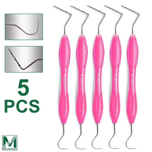 Dental Perio Explorer Probe UNC15/23 Color Coded Silicone Handle 5PCS ...