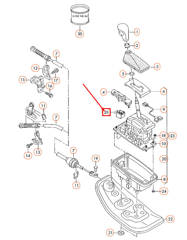 NEW AUDI A6 C6 SHIFT INTERLOCK SOLENOID ELECTROMAGNET 4F0927353A 4F0 ...