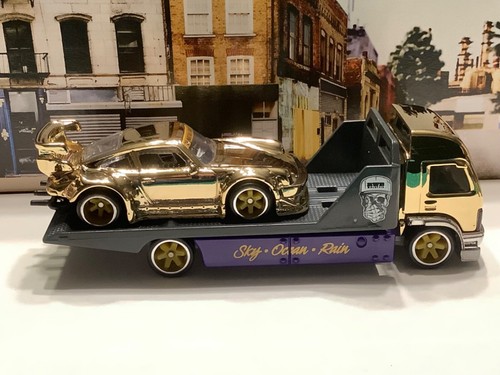 HOT WHEELS CUSTOM SUPER CHASE CHROME OR GOLD RWB PORSCHE 930 & AERO ...