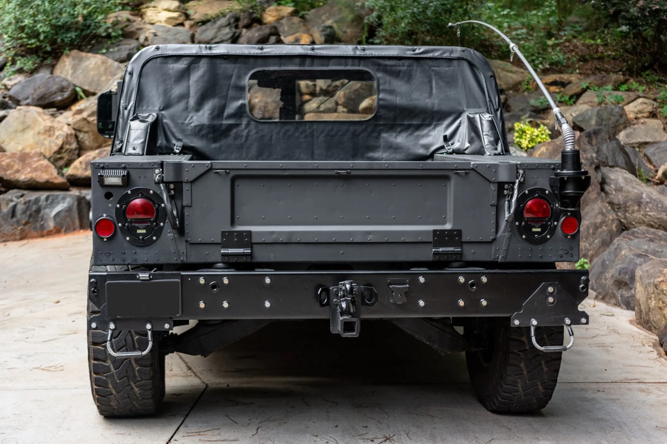 HMMWV 4 Man Soft Top w Rear Curtain BLACK Humvee | BLACK | Canvas ...